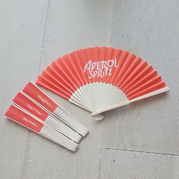 aperol | Party Supplies | Aperol Spritz Fans Set Of Four 4 | Poshmark
